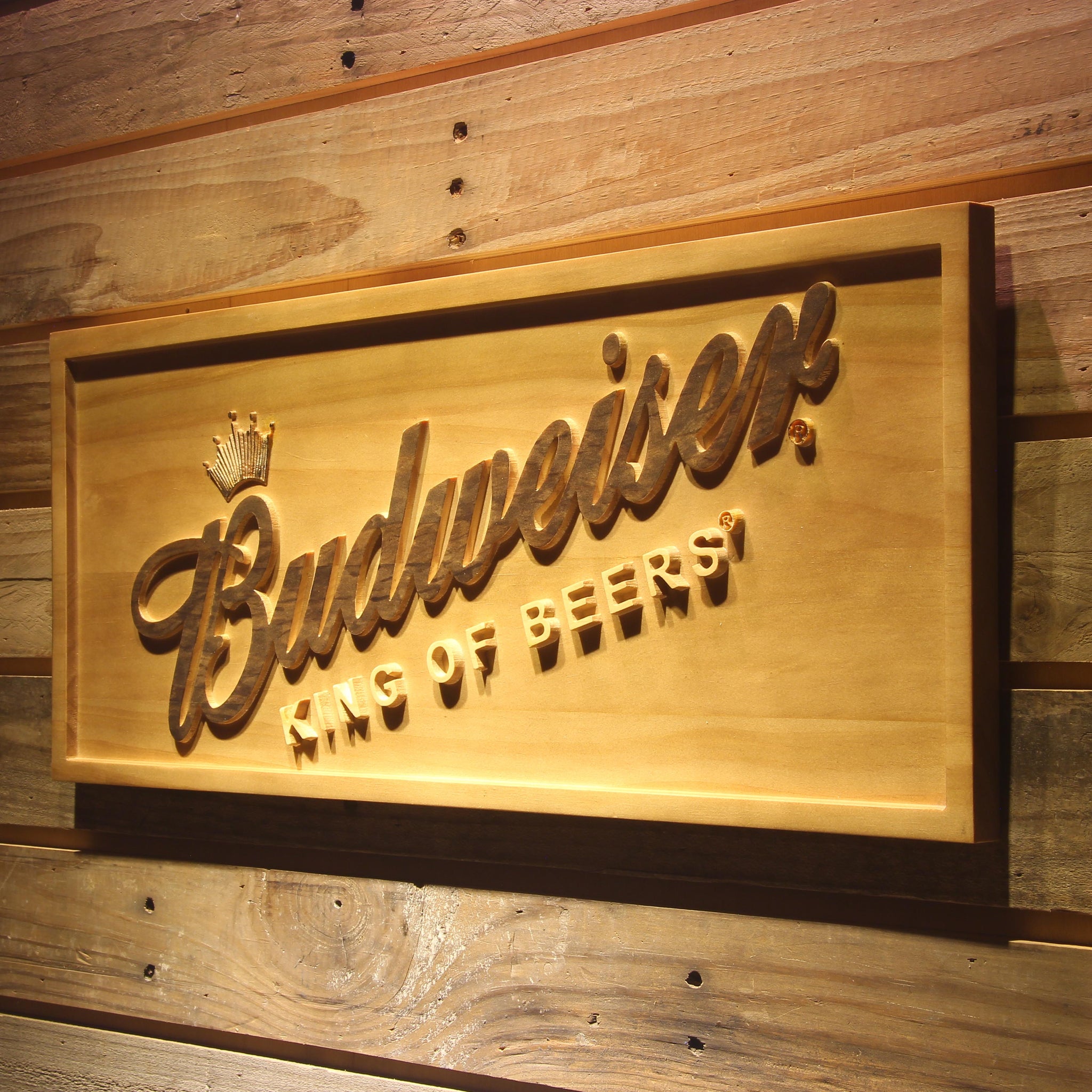 Budweiser 3D Wooden Signs freeshipping - Woody Signs Co. - Handmade ...